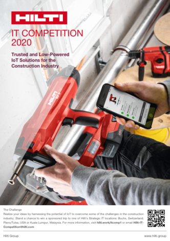 Hilti IT Competition 2020 - Chair of Digital Industrial Service Systems